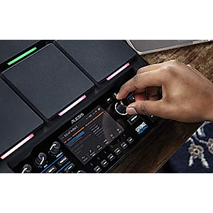 Alesis Strike Multipad - 9-Pad Percussion Instrument with Sampler, Looper, 2 Ins and Outs, Soundcard, Sample Loading via USB Thumb Drives and 4.3-Inch Display,Black