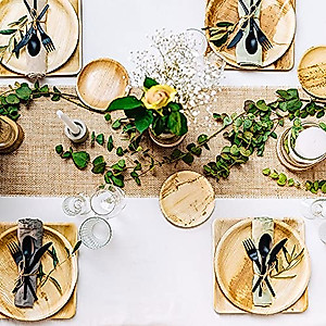 BIOZOYG Palm Leaf Tableware|6" Square Classic Plate|25 Pieces Palm Plates|Biodegradable and Compostable Serving Trays for Weddings, Parties, and Catering|Eco-Friendly & Compostable Dinnerware