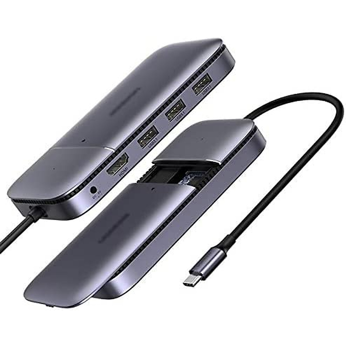 YIRENZUI USB C HUB USB Type 3.1 to M.2 B-Key 4K 60Hz USB 3.1 10Gbps USB C HUB Splitter Plug and Play use Stable and Fast Connection