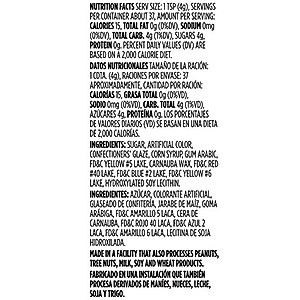 Wilton - 710-041 Wilton Gold Pearlized Sugar Sprinkles, 5.22 Oz.