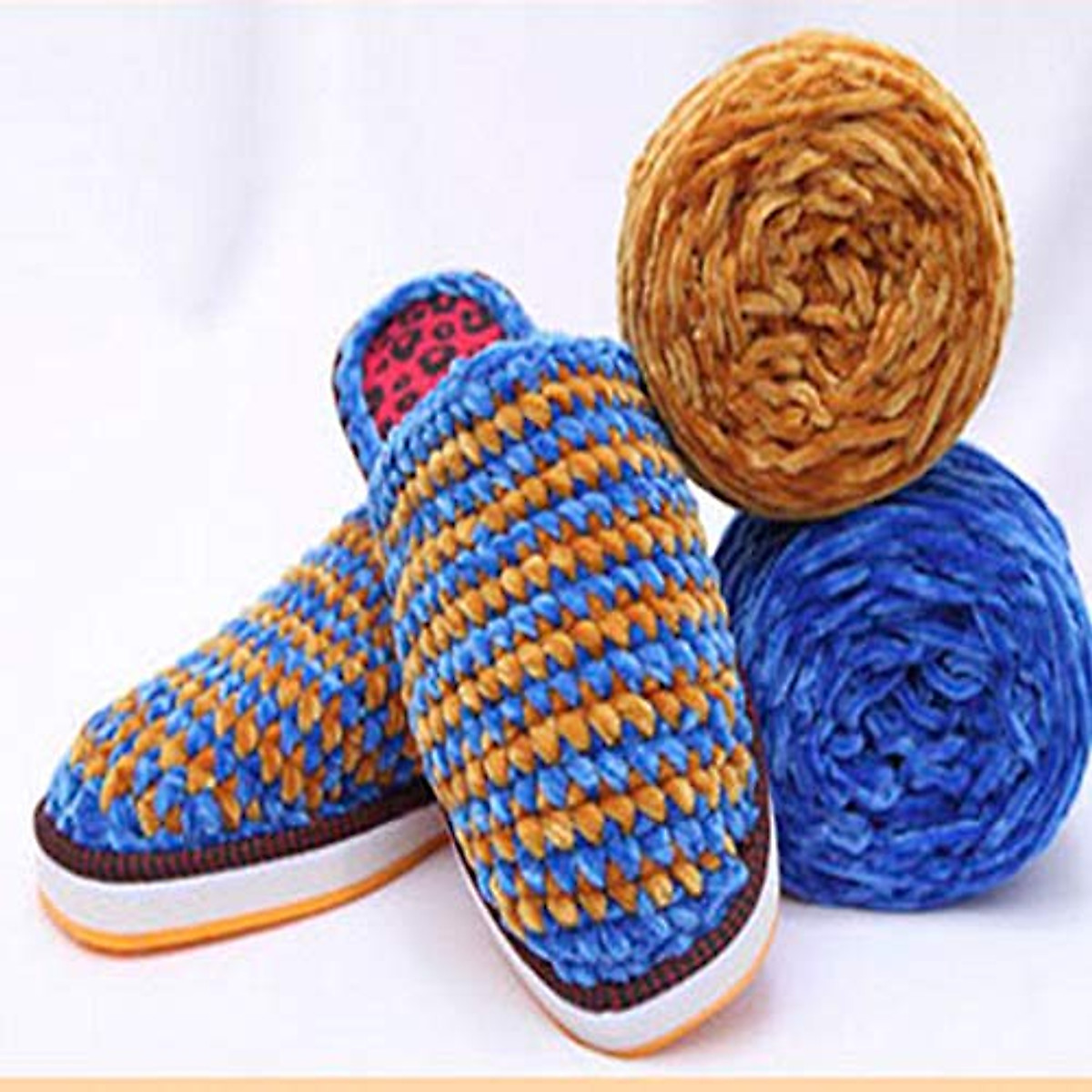 Chenille Velvet Yarn Light Gray Chunky Knit Yarn Chunky Chenille Yarn DIY Knit Yarn Crochet Scarf Soft Yarn Bulky Vegan Soft Yarn Polyester Crochet Thread 100g