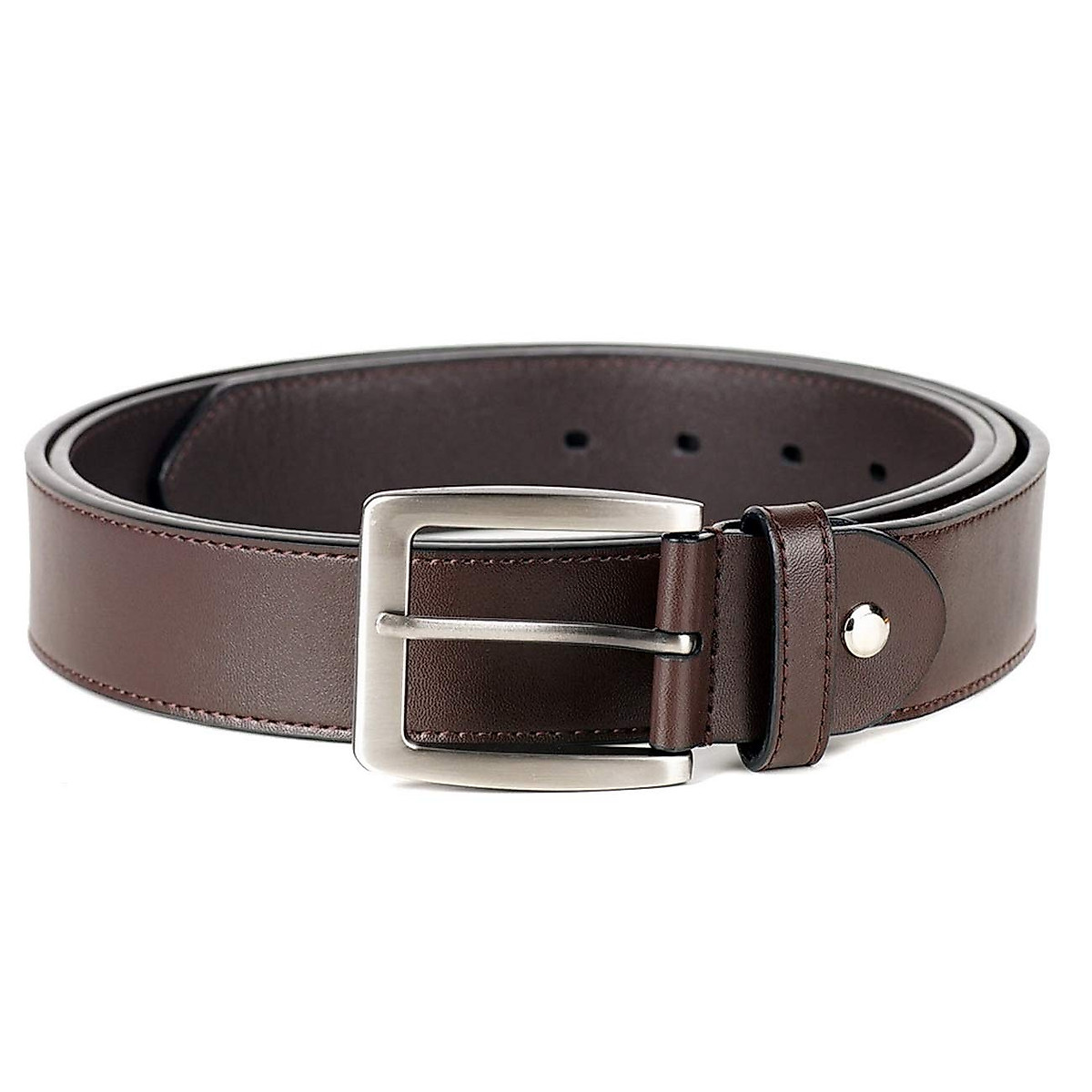 LABMGW Mens Leather Belt Big and Tall 68 & 72 Inch Brown