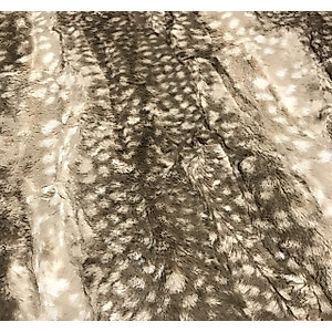 Fawn Cappuccino - Cuddle Minky Faux Deer Fur Fabric