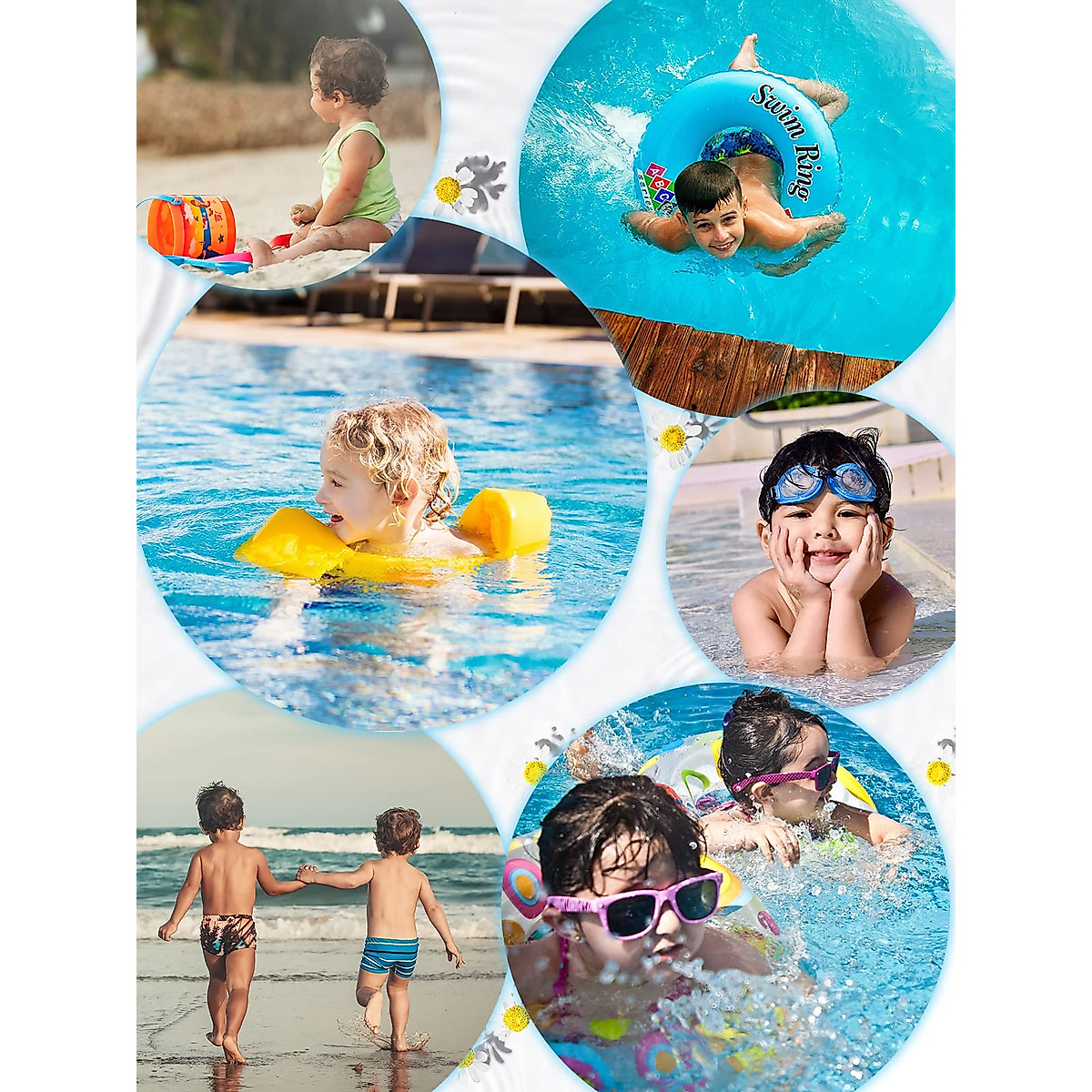 Century Star Baby Reusable Swim Diaper Pool Swimming Diapers for Toddler Boys Girls Washable Swimming Pants B Orange & Pink 2-3T