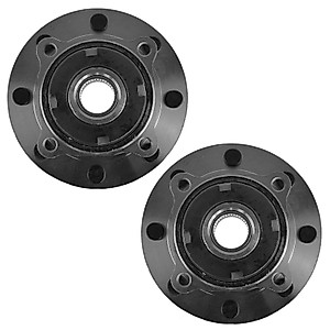 TRQ Front Wheel Hub Bearings Assembly Set Compatible with 1999-2001 Ford F-250 Super Duty F-350 Super Duty