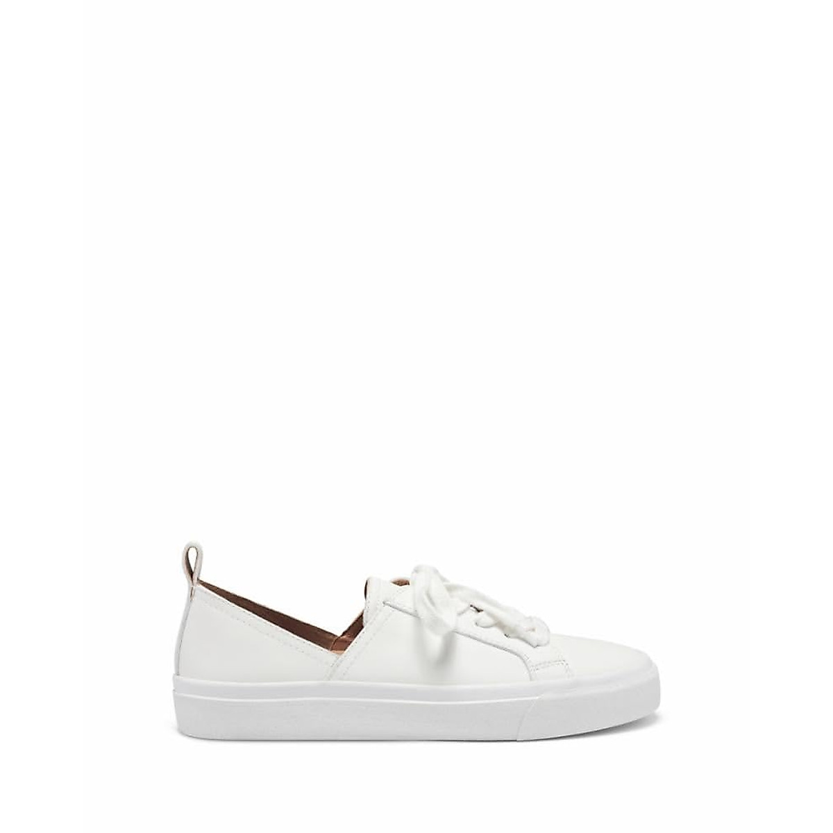 Lucky Brand womens Dansbey Casual Sneaker, White Leather, 6.5 US