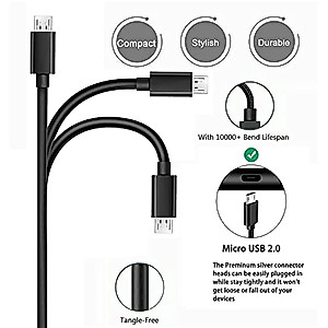 USB Wall Charger Charging Cable Cord Fit for Kodak Pixpro Astro Zoom L-8 AZ401 AZ421 AZ252 AZ901 FZ152-RD FZ53-RD FZ43 C123 C142 C143 C183 C195, Tascam DR-05X USB Cable DR-40X DR 07X 22WL 70D Recorder