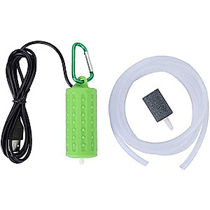 2PCS Aquarium USB Air Pump Portable Mini USB Aquarium Fish Tank Oxygen Air Pump Mute Energy Saving Fish Tank Air Pumps Green