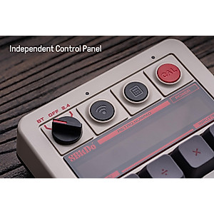 8Bitdo 18 Keys Retro Mechanical Numpad, Supports PC Numpad & Standard Calculator Mode, Hot-swappable, PC Calculator Shortcut Button, Bluetooth/2.4G/Wired Numpad for Windows and Android - N Edition
