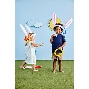 Mud Pie Baby Girl Bunny T-Shirt Dress, Blue, Small