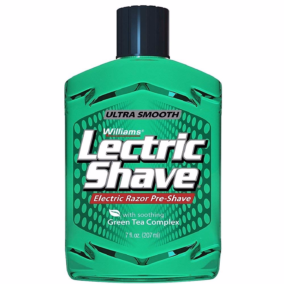 Williams Lectric Shave – Electric Razor Pre-Shave with Soothing Green Tea Complex, 7 fl oz (207 mL)