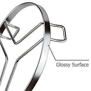 EIKS 2 Pack Steam Rack Cooling Stand for Steaming Food Air Fryer Pot Cooking Baking Usage, Size of 6-inch Round Stainless Steel Rack