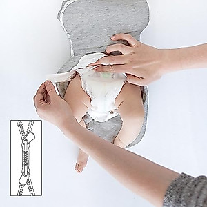 SwaddleDesigns Omni Swaddle Sack® Arms Up Half-Length Sleeves & Mitten Cuffs, Easy Swaddle Transition, Hedgehogs, 0-3 Month