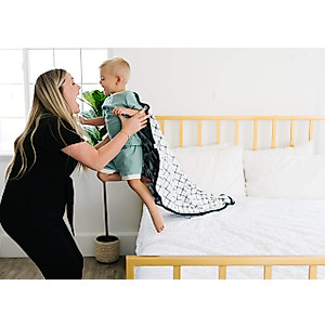 Large Premium Knit Baby 3 Layer Stretchy Quilt Blanket"Gunnar" by Copper Pearl