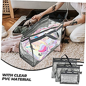 Cabilock 15 Pcs Bag Hanging Bag Hanging Storage Bag Clear Storage Bag House Kits Hanging Storage Pockets Proof Bag Organizer Purse Bag Closet Handbag Organizers Purse Storage Seal