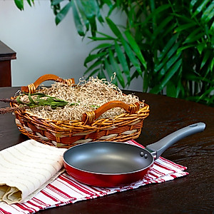 Oster 62987.01 Herscher 8 Inch Non-Stick Aluminum Fry Pan, Translucent Red