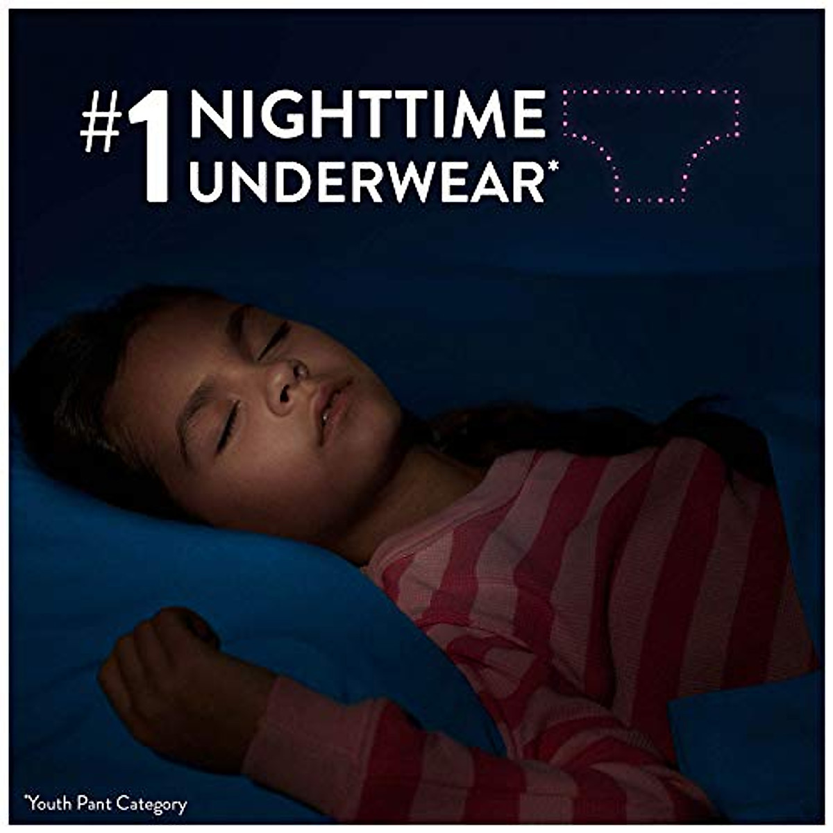 GoodNites Bedtime Bedwetting Underwear for Girls, Size S/M, 74 ct.