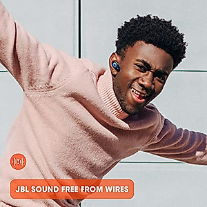 JBL Tune 125TWS True Wireless In-Ear Headphones - Pure Bass Sound, 32H Battery, Bluetooth, Fast Pair, Comfortable, Wireless Calls, Music, Native Voice Assistant (Black), Small