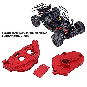 RC , RC Kit Aluminum Box with Screws for ARRMA Granite SENTON 1/10 RC Vehicle (Red)