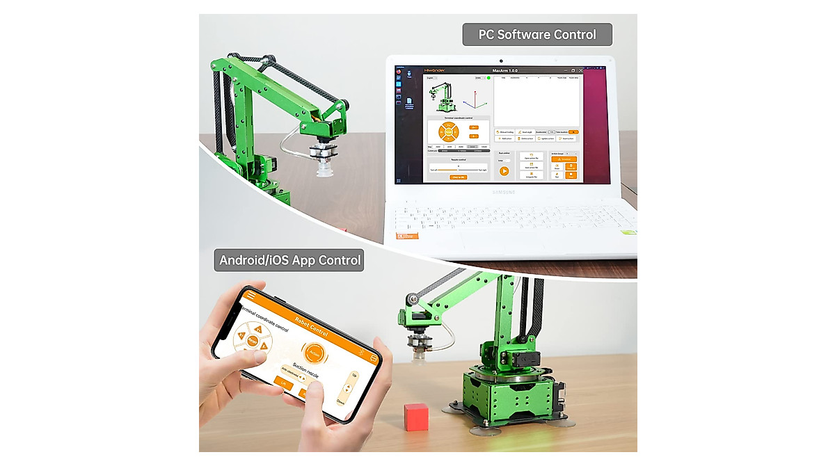 MaxArm Robotic Arm Kit - Learn & Create with ESP32