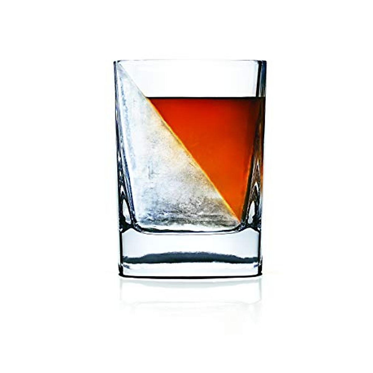 Corkcicle Premium 9 oz Double Old Fashioned Whiskey Glass with Silicone Ice Mold, Perfect for Chilling Whiskey, Bourbon, Tequila, and Scotch