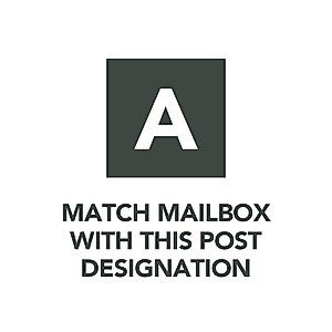 Gibraltar Mailboxes Parsons Medium Capacity Rust-Proof Plastic White, Post-Mount Mailbox, PL10W0201