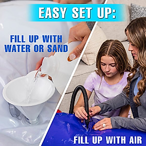 JOiFULi Inflatable Quarterback Football Target Toss Party Game, Sports Toys and Gifts for Kids Boys Girls and Family