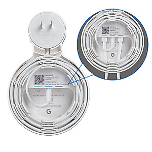 STANSTAR Outlet Wall Mount for Google Mesh WiFi System(2020 Model,Round Plug), Sturdy WiFi Holder for Google Mesh WiFi Router, Excellent Cord Management Without Screws.(3Pack)