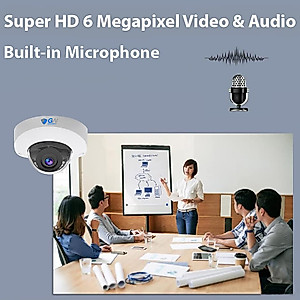 GW Security 32 Channel NVR 4K PoE Smart AI Security Camera System with 22 x 8MP Wide Angle Bullet Camera and 2 x 8MP 4X Motorized Zoom 2-Way Audio PTZ Camera, Outdoor Indoor Video & Audio Surveillance