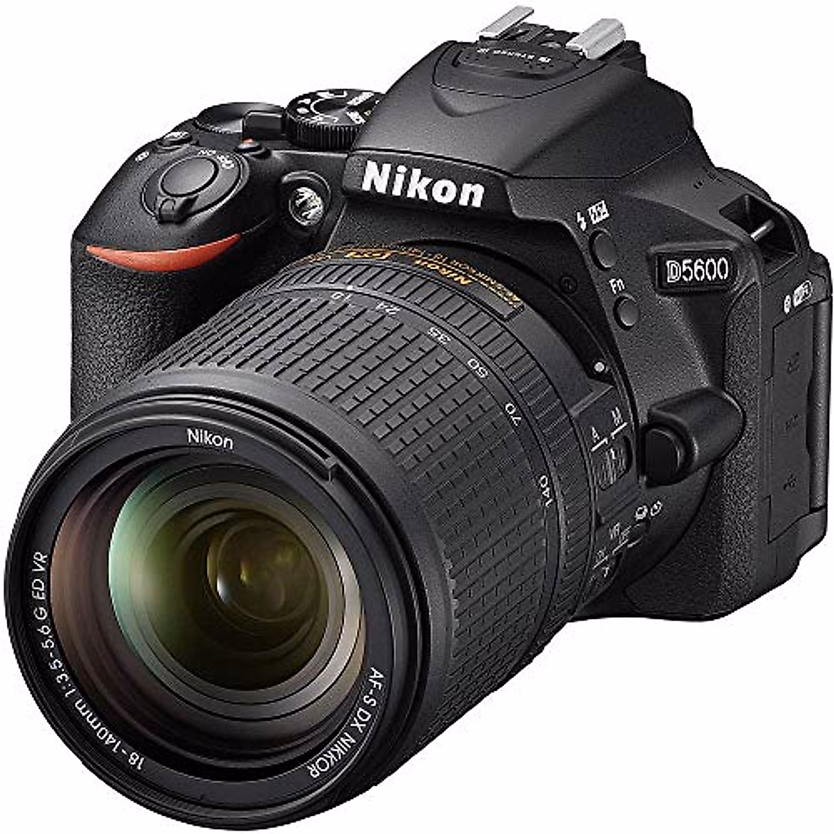 Nikon D5600 DSLR Camera with 18-140mm Lens (1577) + Nikon 70-300mm Lens + 64GB Memory Card + Case + Corel Photo Software + EN-EL14 A Battery + Card Reader + HDMI Cable + Cleaning Set + More (Renewed)