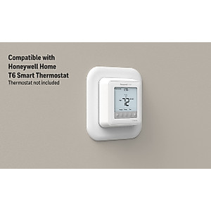 Honeywell Home Large Cover Plate & Electrical Box Adaptor for T-Series Thermostats (THP2400A1080), White