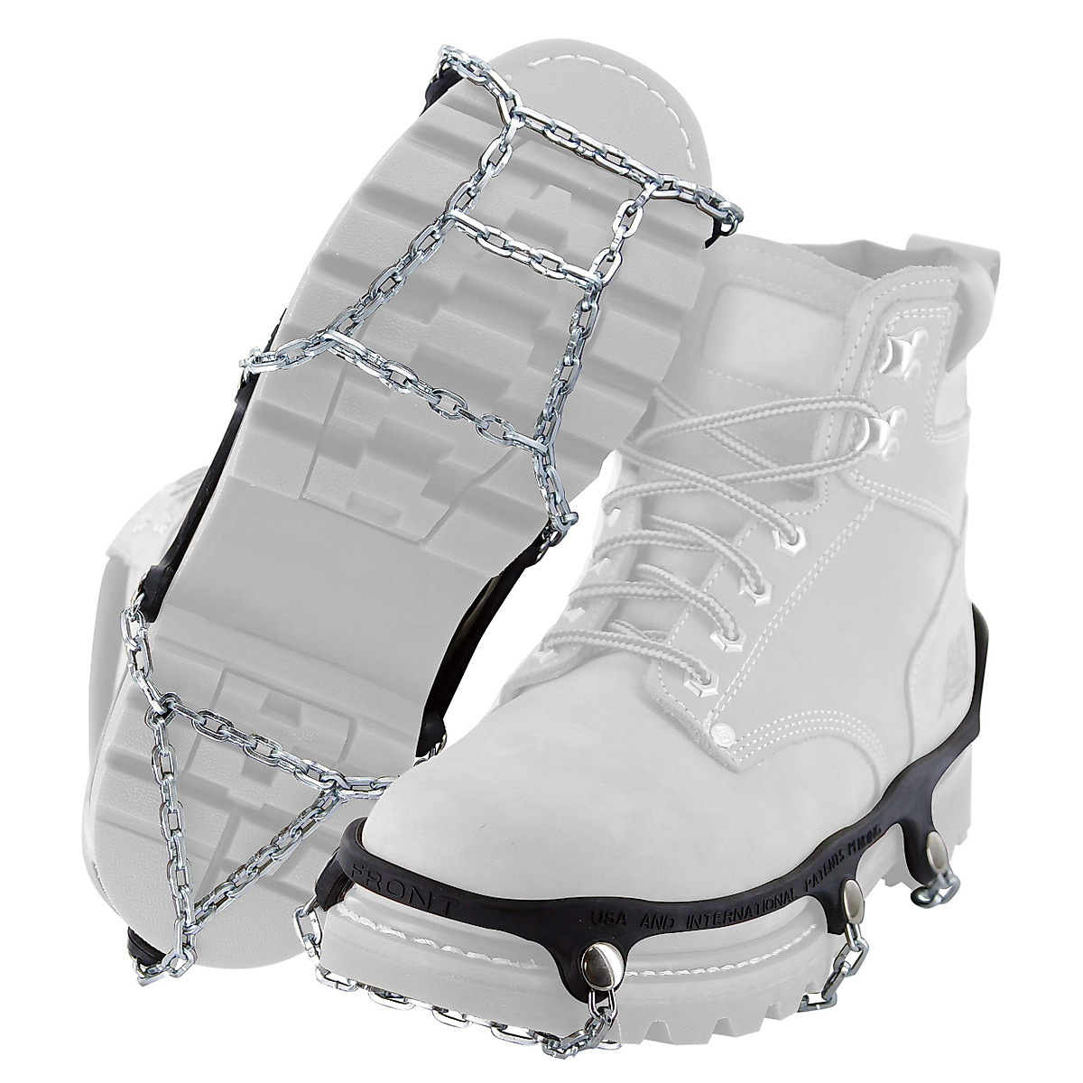 Yaktrax Traction Chains for Walking on Ice and Snow (1 Pair) , Black