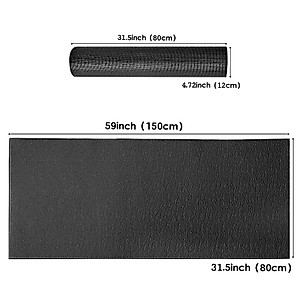 QUWEI Bike Training Mat,Exercise Bike Mat Bicycle Trainer Hardwood Floor Carpet Protection Workout Mat for Indoor Treadmill Stationary Bike Mat For Peloton Spin Bikes,Thick Mats for Exercise Equipment