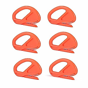 YunQin 6 Pcs Vinyl Covering Film Snitty Safety Cutter Knife,Carbon Fiber Wrap Decal Sticker Paper Slitter,Utility Knife Cutter for Window Tint, Car Wrap, Craft Making,Vacuum Bags