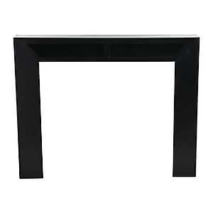 Creative Co-Op Modern Fireplace Mantel, Black