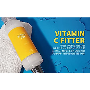 BUBBLEMON Vitamin Shower Filter (Lovely Lemon) Vitamin C Shower Filter Skin Moisturizing Protect Skin Dry Made in Korea