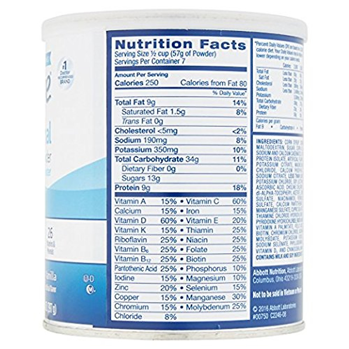 Ensure Original Nutrition Powder, Vanilla 14 Ounces (Value Pack of 4)