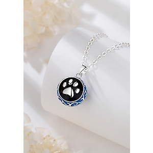 AEONSLOVE Dog Mom Gifts for Women Harmony Ball Necklace Angel Chime Caller Necklace Balls Llamador De Angeles Chime Ball Necklace Bola Necklace Pregnancy Necklace Chime Ball Chime Necklace 30 & 45
