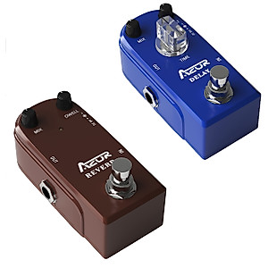 AZOR Reverb Pedal with Delay Guitar Effect Pedal.Reverb Delay Effect Pedal Spring Reverb Vintage Delay