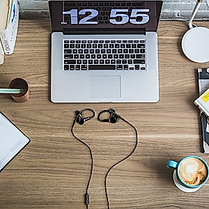 PALOVUE 3.5mm Audio Replacement Earbuds Cable Upgraded with CTIA, MMCX Earphone Cable with Mic, 180 Core 7N Tinsel Silver Copper Extension Wire Cable with Android/iOS