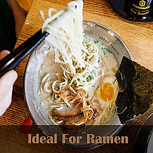 HauSun 2 Pairs Chopsticks and Chopstick Rest Gift Set- Dishwasher Safe Reusable Fiber Glass Chopsticks + Porcelain Cute Panda Chopstick Holder, Non-slip Chinese Japanese Style Chopsticks Set, Black