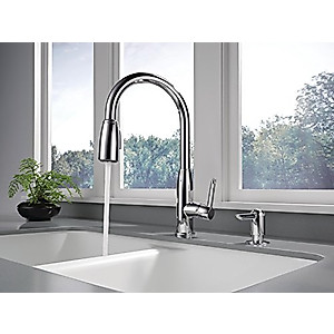 Peerless P188103LF-SD Apex Single Handle Kitchen Pull-Down with Soap Dispenser, Chrome