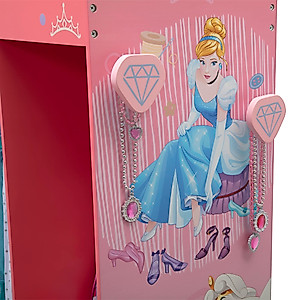 Disney Princess Dress & Play Boutique - Pretend Play Costume Storage Closet/Wardrobe for Kids with Mirror & Shelves by Delta Children, Pink