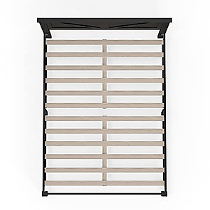 Glenwillow Home Farmhouse Solid Wood Platform Bed in Queen - Ebony (Black)