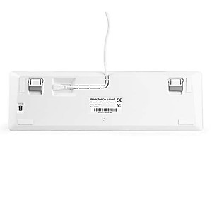 Qisan Holiday Sale 20% Discount Off Mechanical Keyboard Gaming Keyboard Gateron Brown Switch PBT Keycaps Keyboard Wired Backlit Mini Design (60%) 68 Keys Keyboard White Magicforce (White Gray Combo)