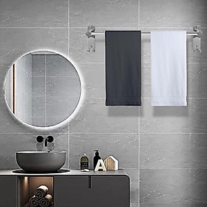 zmnklry Bathroom Towel Rack, 28In Adjustable Bathroom Towel Bar, Stainless Steel Towel Bar, Owel Holder for Bathroom Wall