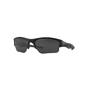Oakley Flak Jacket XLJ OO9009 11-004 63MM Matte Black/Grey Rectangular Sunglasses for Men + BUNDLE Accessory Leash Kit + BUNDLE with Designer iWear Eyewear Kit