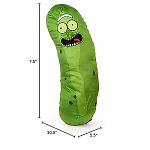 Pickle Rick Plush Toy Pillow - 20" Stuffed Scientist Collectible - Rick and Morty Fan Gift