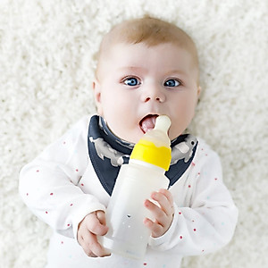 WESOTE Baby Bandana Drool Bibs for unisex，12 Pack Baby Bibs for Teething and Drooling，Organic Cotton Bib for Boys Girls