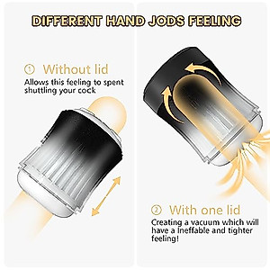 Vagina & Butt Manual Sucking Realistic Pocket Pussy for Men, Open Ended Blowjob Pocket Pussies Male Masturbator Adult Sex Toys for Men Couples, Mens Penis Stimulator Sex Toy, Man Masturbators Pleasure